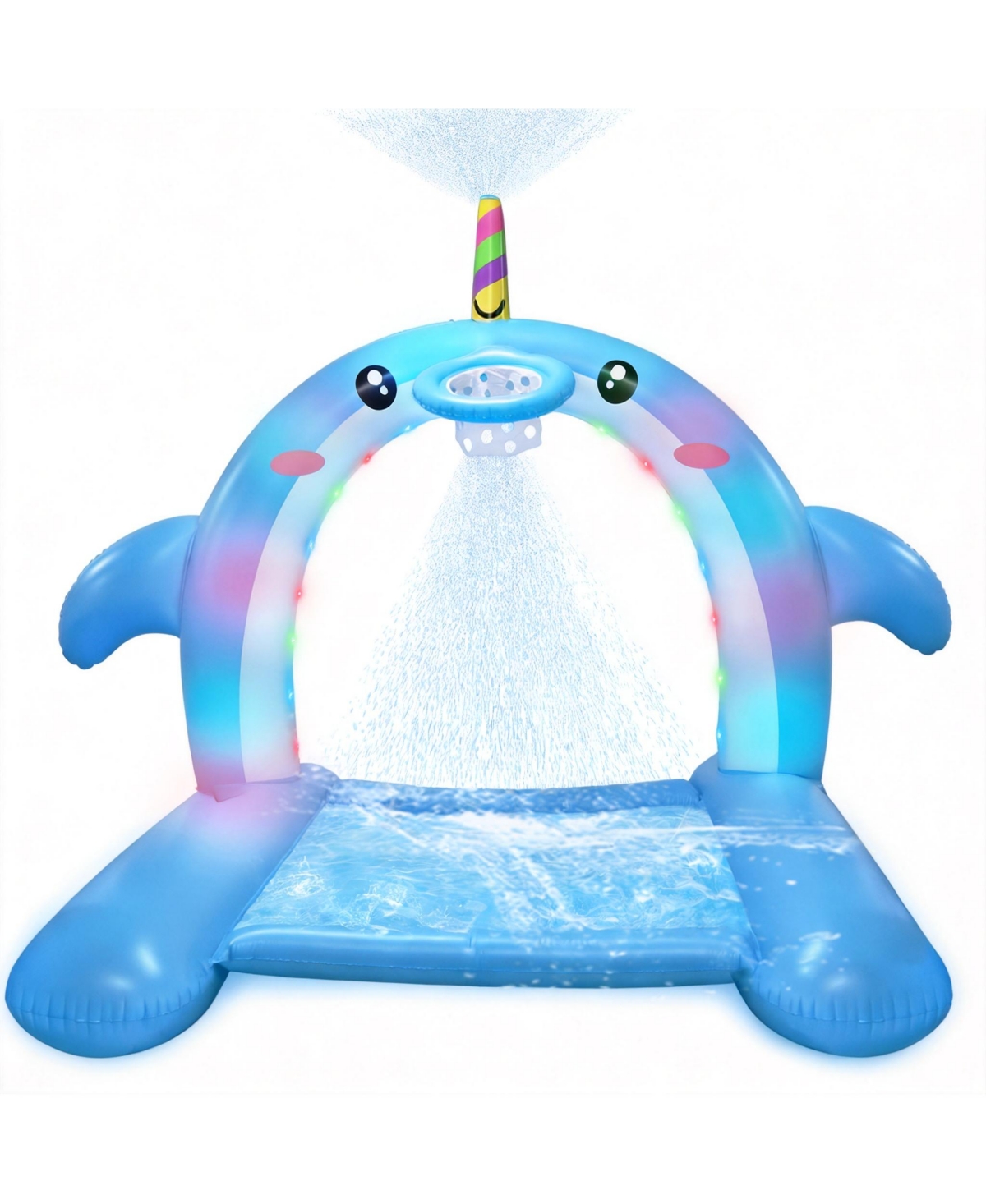 Click here for Aofar Inflatable Whale Sprinkler Splash Pad Basket... prices