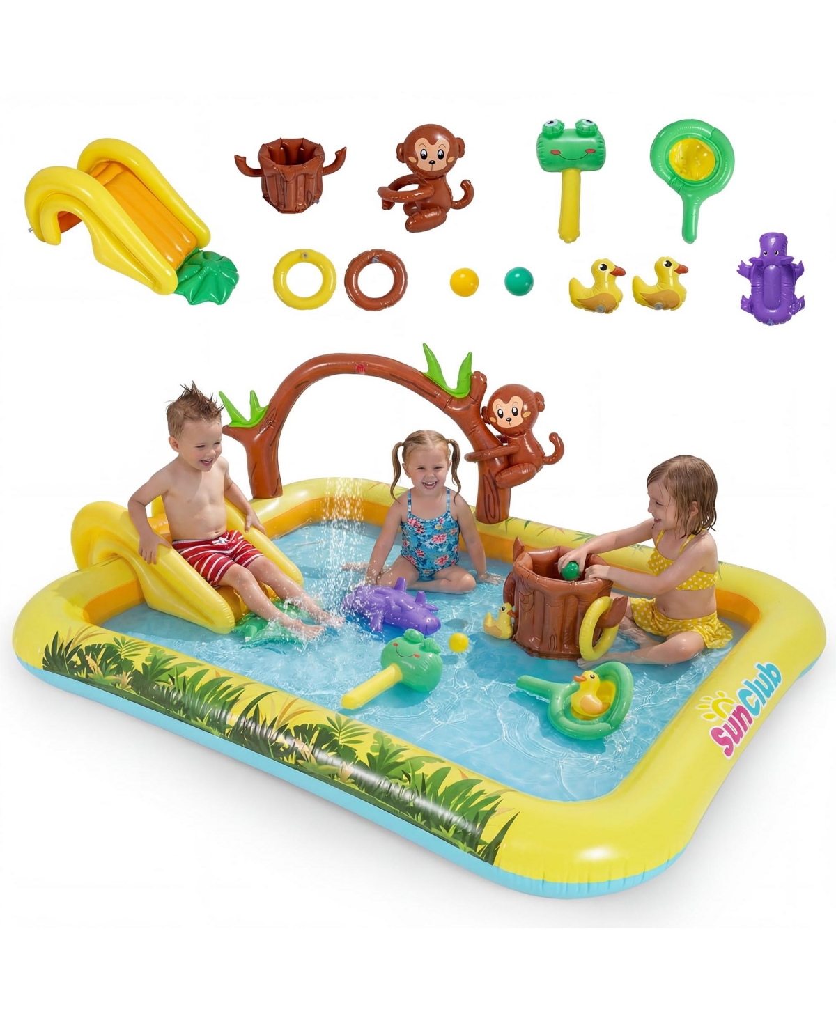 Click here for Aofar Pool Slide Inflatable Water Play Center Jung... prices