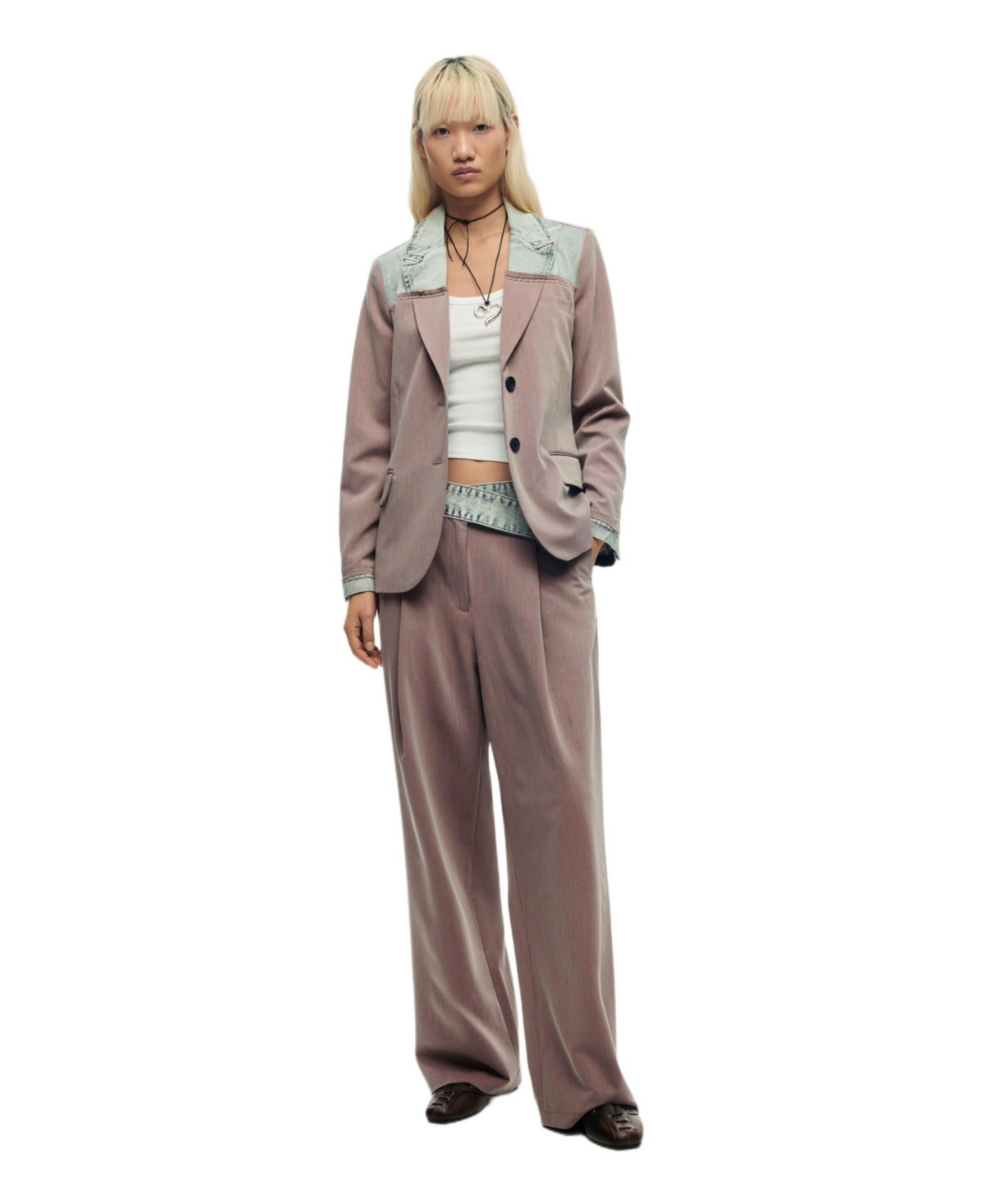 Click here for Desigual Womens Recycled trousers Pants - Pink prices