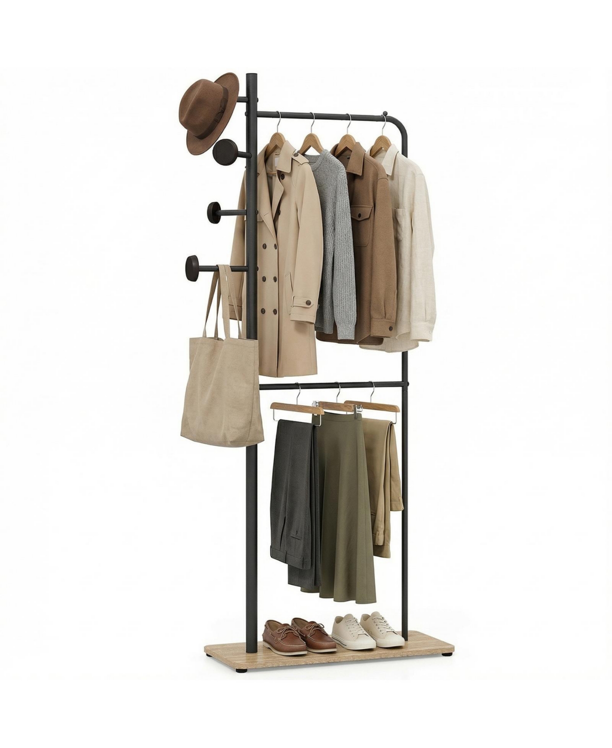Click here for Sugift DoublebRod Freestanding Garment Rack with R... prices
