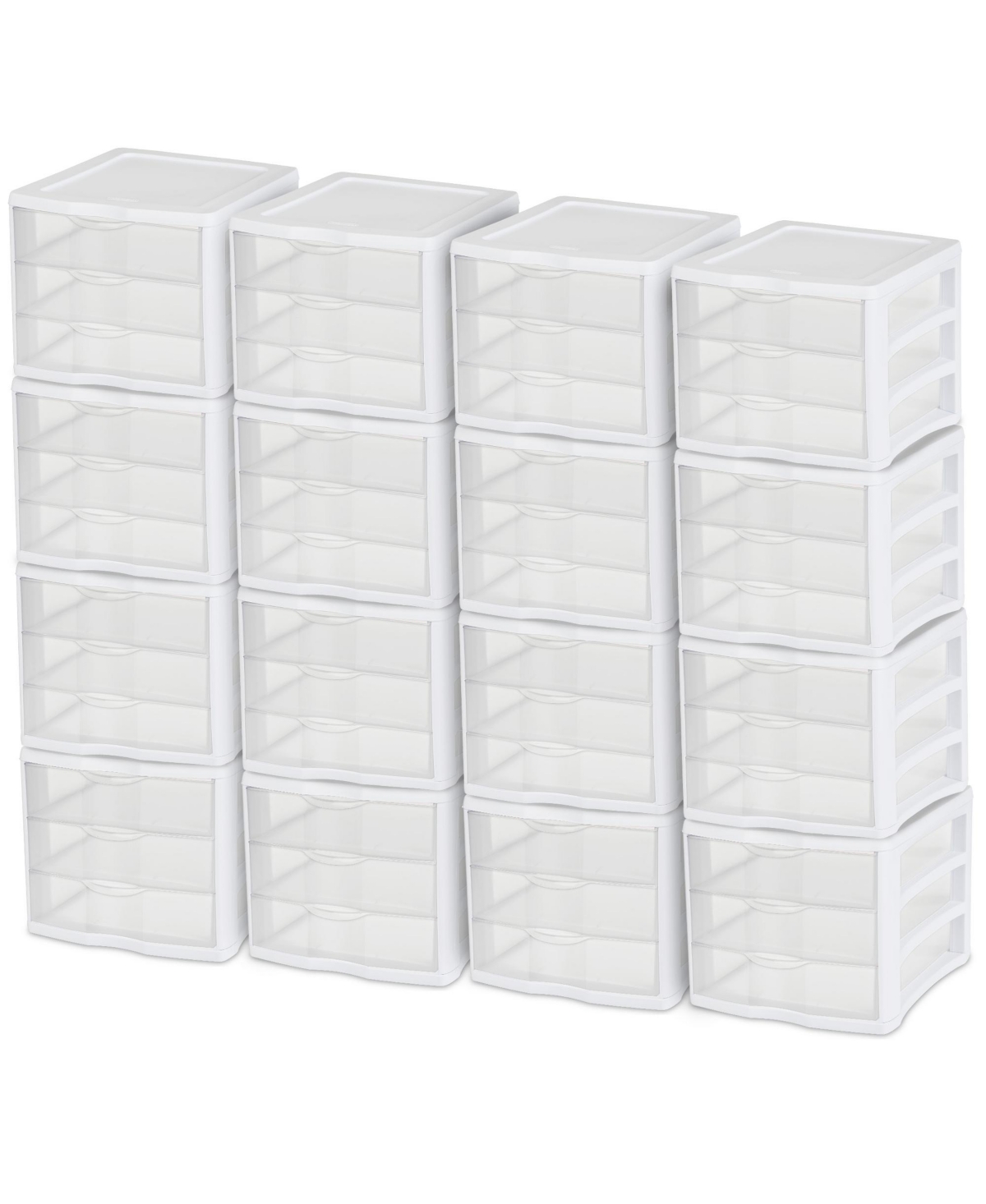 Click here for Sterilite ClearView Compact Stacking 3 Drawer Stor... prices
