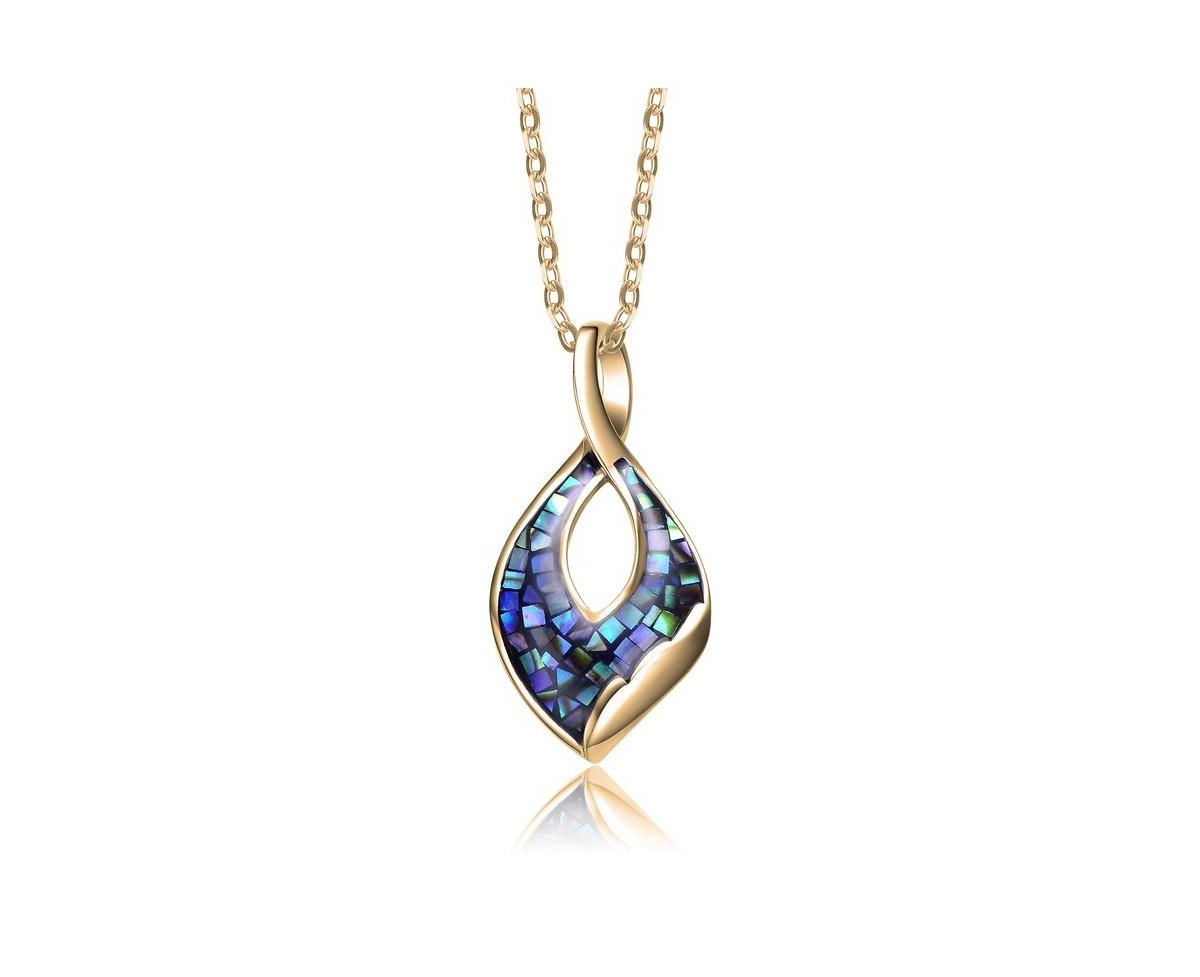 Click here for Genevive Elegant 14K Gold Plated Unique Abalone Sh... prices