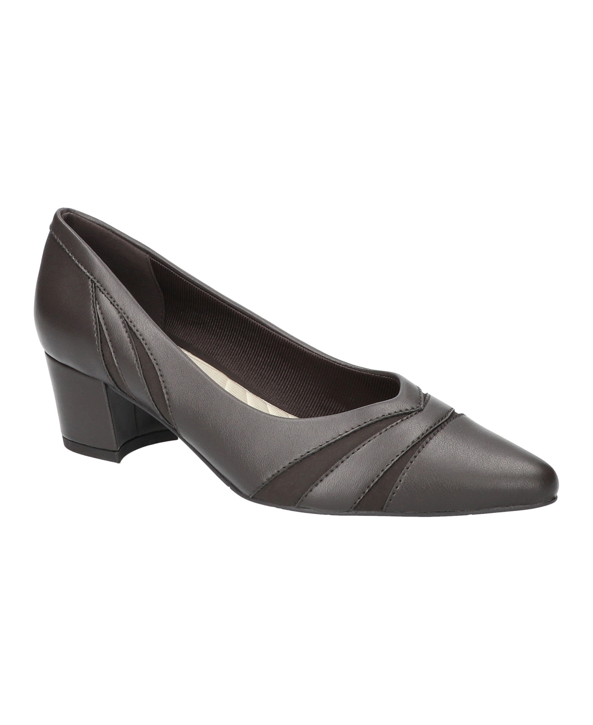 Click here for Easy Street Womens Lizbeth Slip-On Pumps - Brown-L... prices