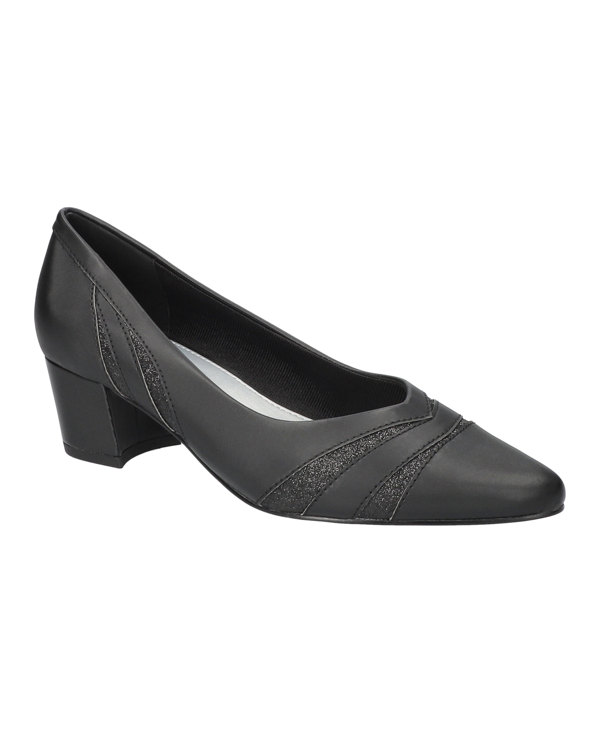 Click here for Easy Street Womens Lizbeth Slip-On Pumps - Black S... prices