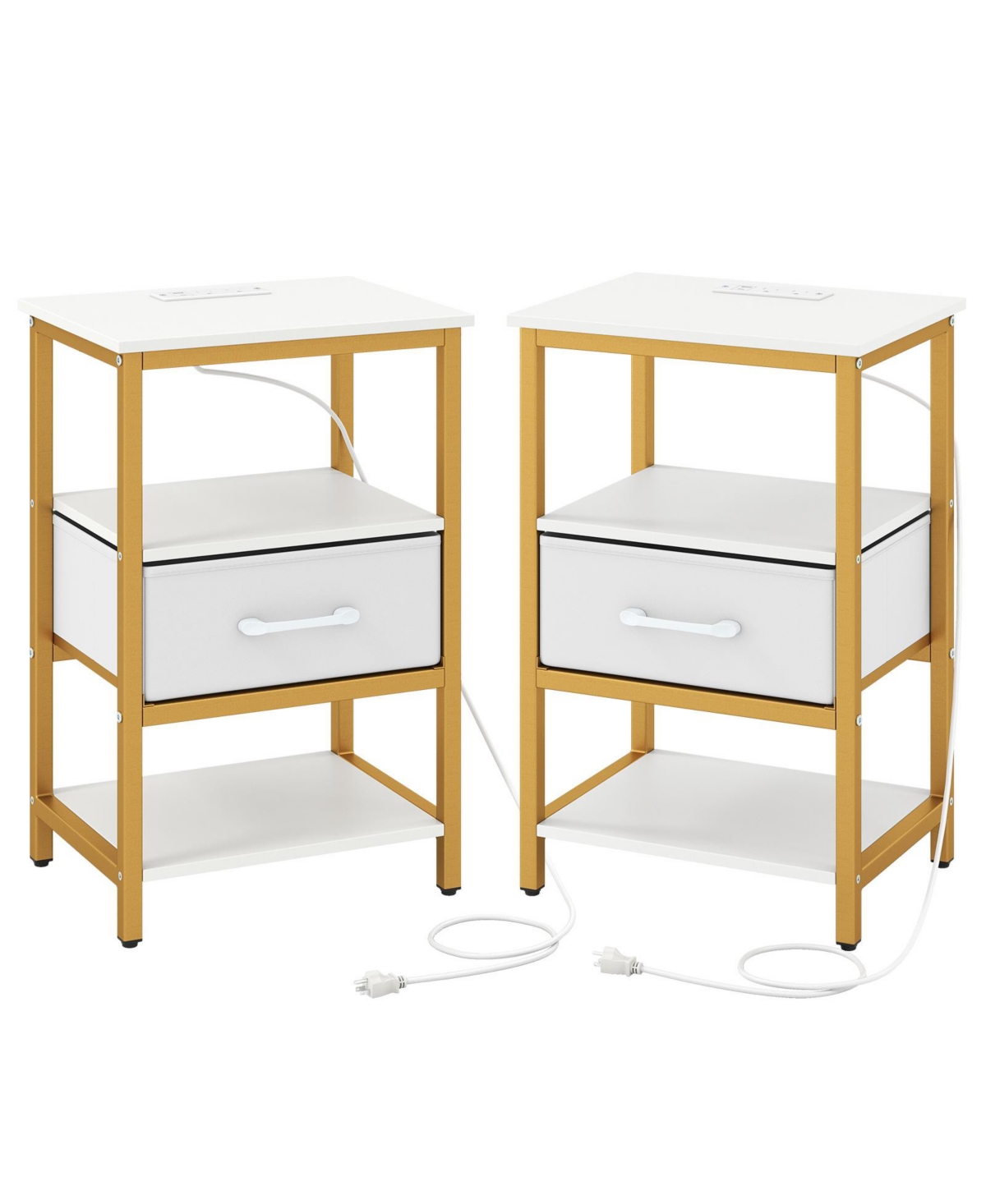 Click here for Slickblue Modern 2-Piece Nightstand Set with Adjus... prices