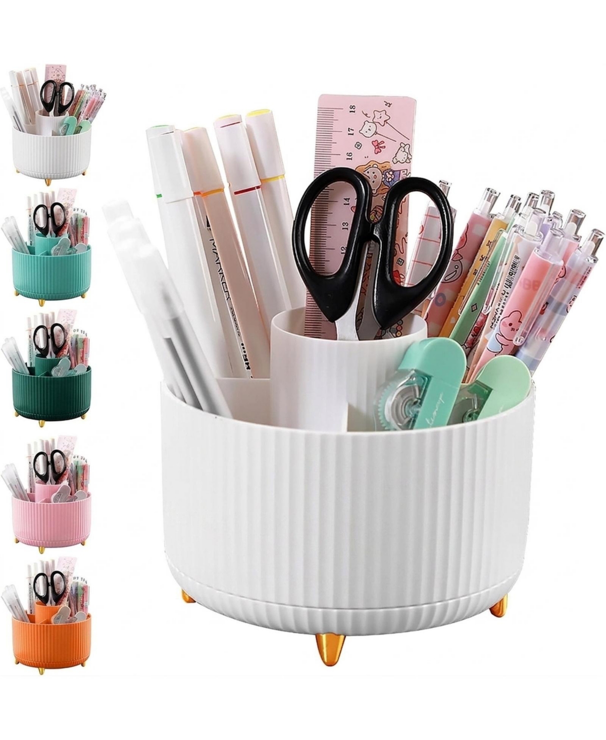 Click here for Sevorley 5-Slot Rotating Pencil Holder  360-Degree... prices
