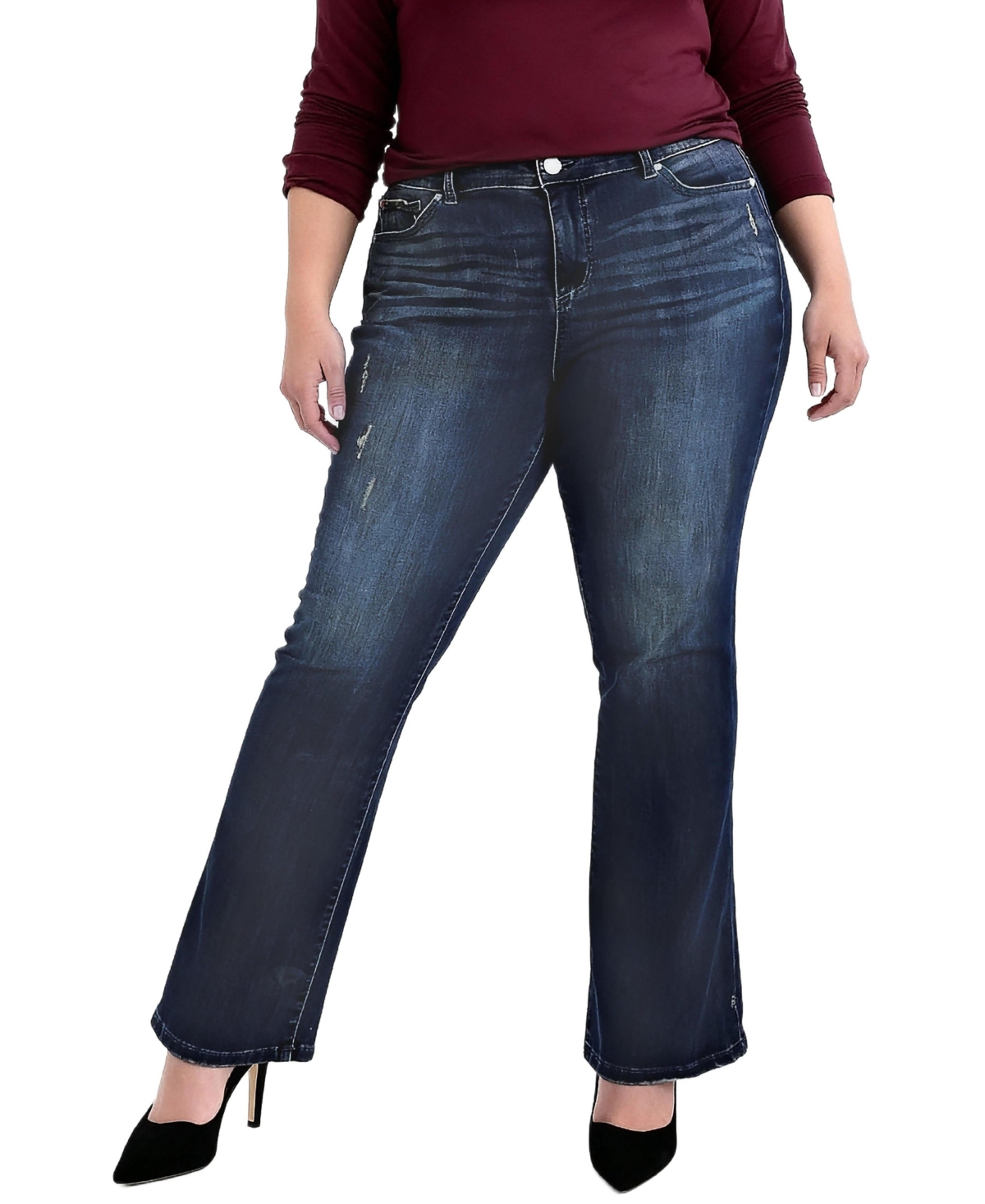 Click here for Slink Jeans Womens Denim high rise bootcut in 32 i... prices