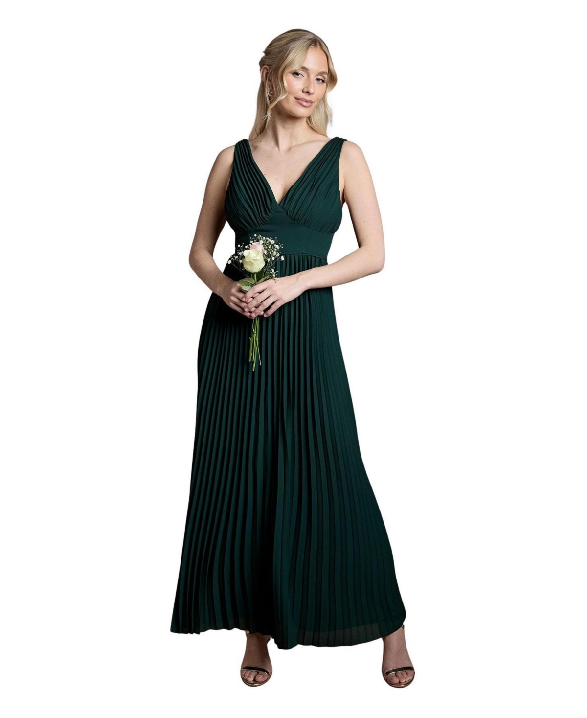 Click here for Coast Womens Plunge Neck Maxi Dress - Emerald prices