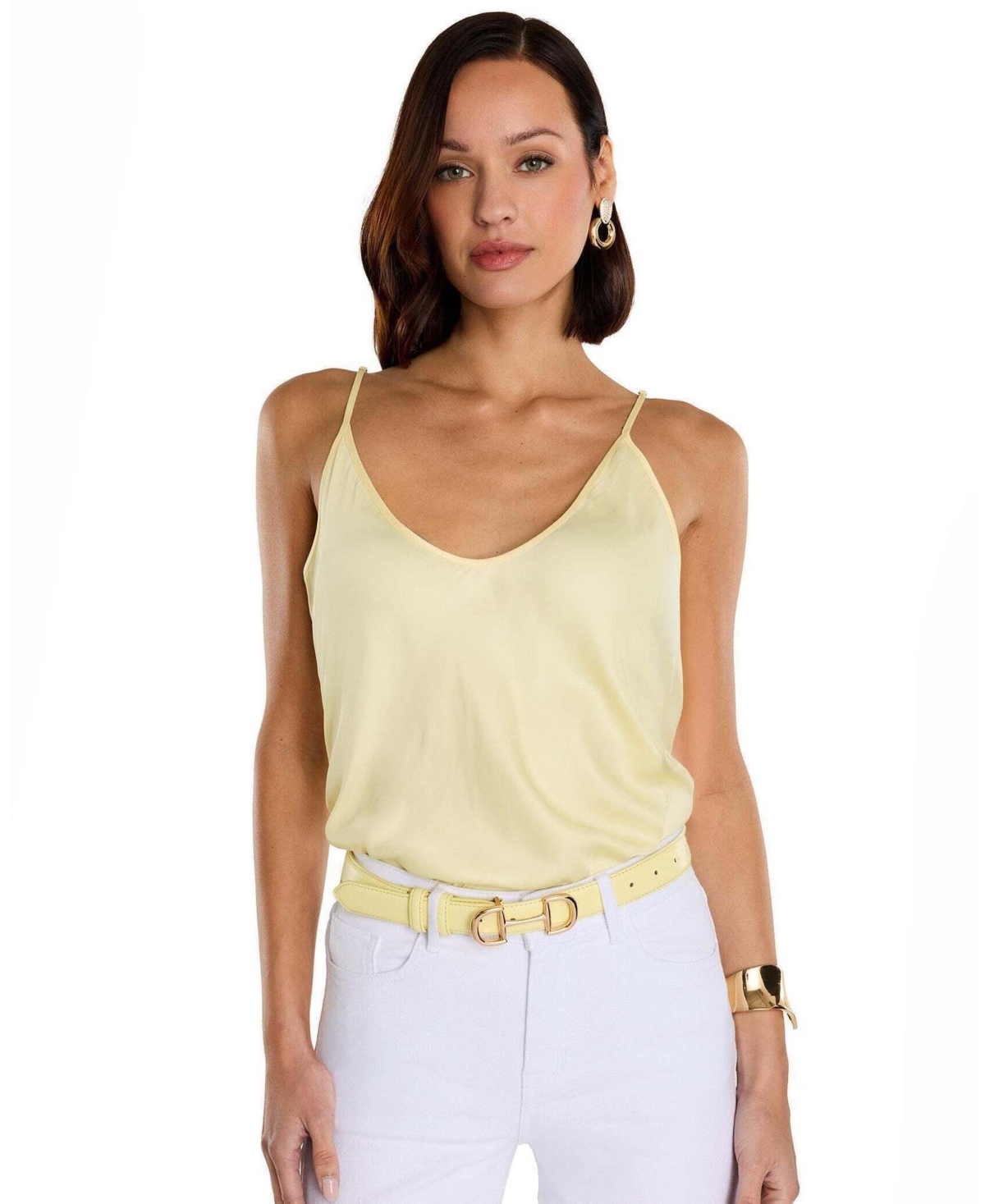 Click here for The Noli Shop Womens Yara Silk Camisole - Sunshine... prices