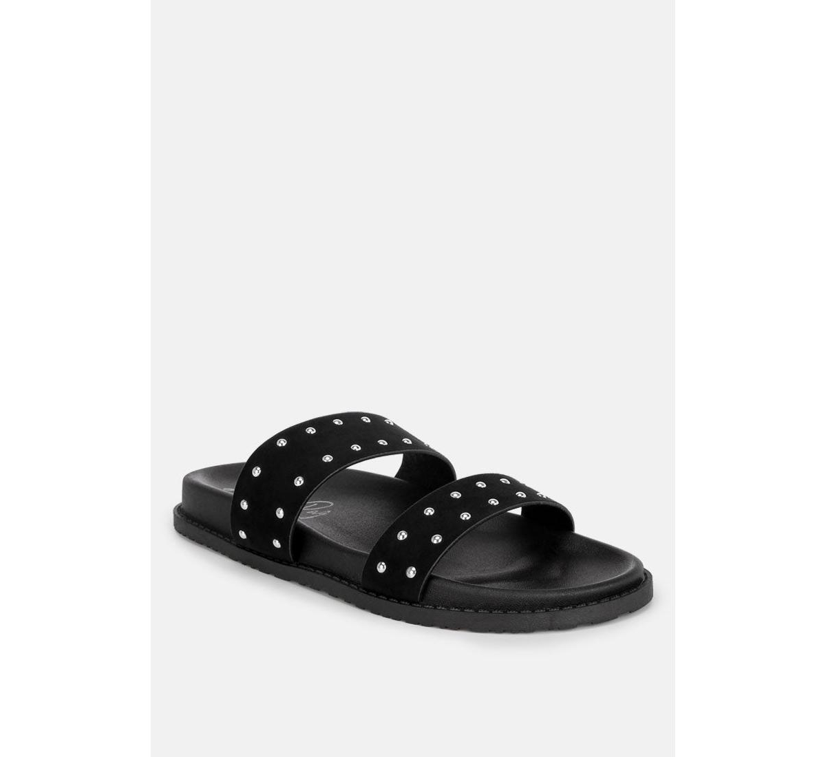 Click here for London Rag Womens Stud Embellished Slip On Flats -... prices