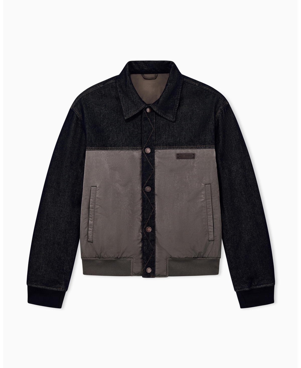 Click here for A|X Armani Exchange Mens Mixed Media Denim Jacket... prices