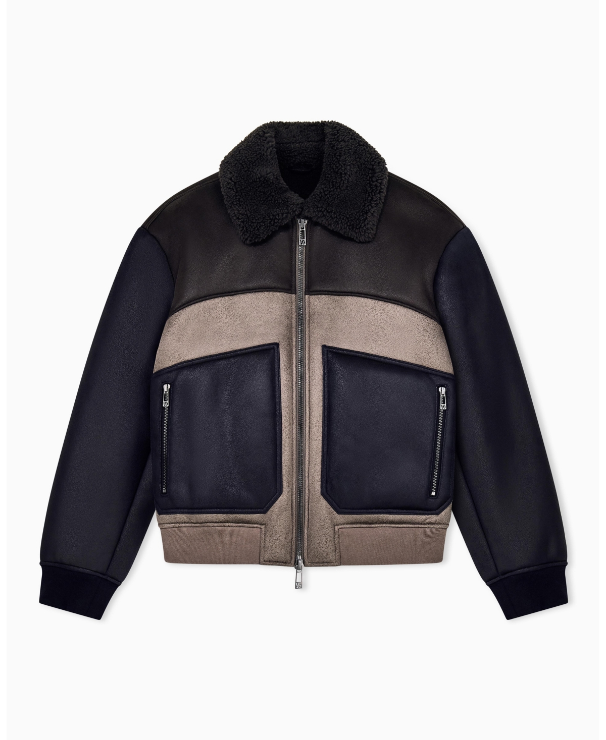 Click here for A|X Armani Exchange Mens Crossover Sherpa Collar C... prices