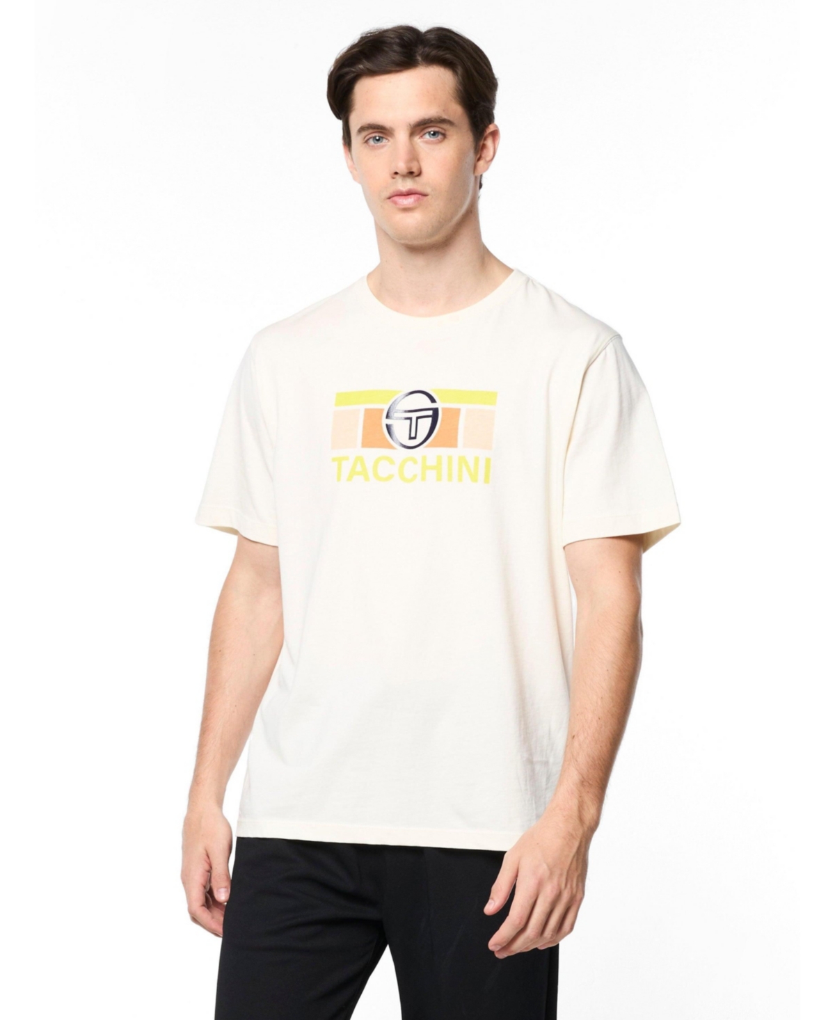 Click here for Sergio Tacchini Mens Marca T-shirt - Gardenia prices