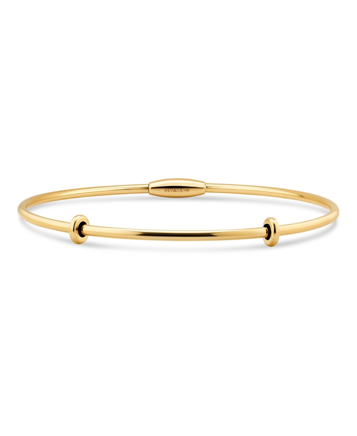 Click here for Devata Bangle Bracelet in 14K Gold  Fits Small to... prices