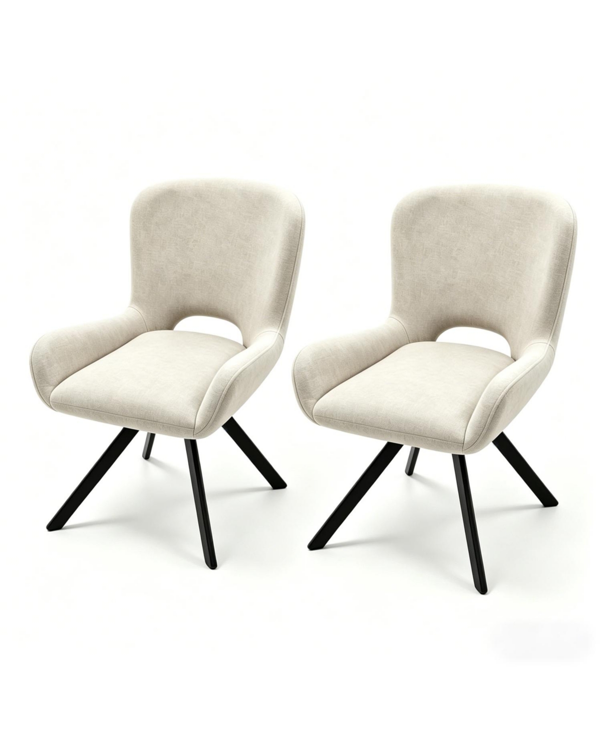 Click here for Rainsken Dining Chairs Set of 2  Fabric Frame  Uph... prices