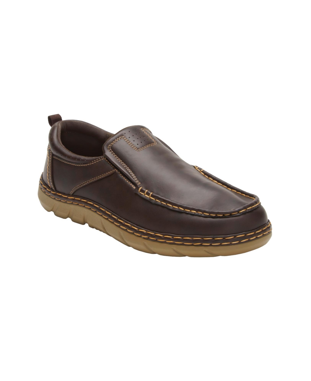 Click here for KingSize Mens Casual Leather Slip On - Brown prices