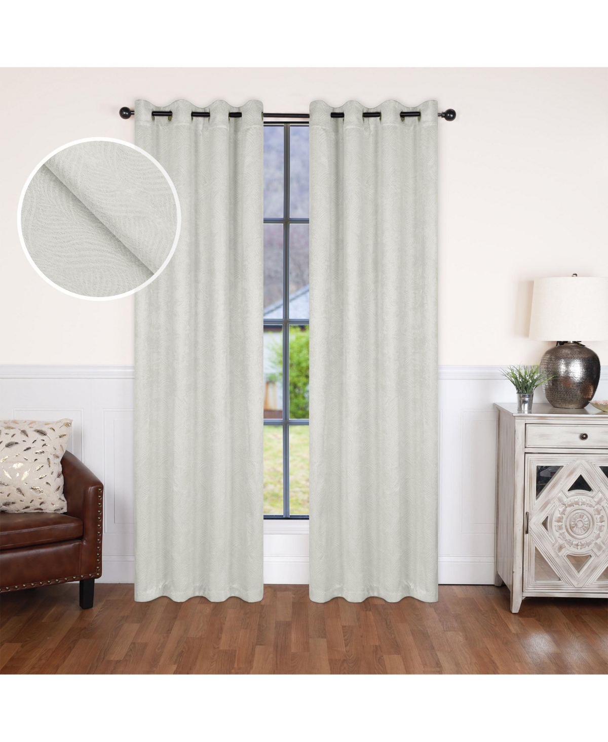 Click here for Superior Wave Geometric Washable Room Darkening Bl... prices