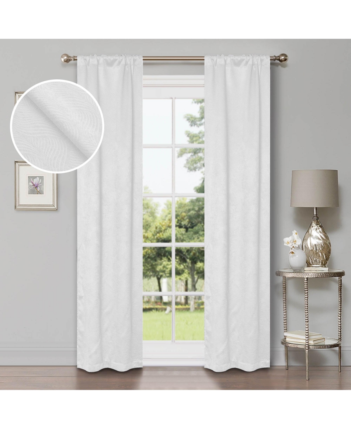 Click here for Superior Wave Geometric Washable Room Darkening Bl... prices