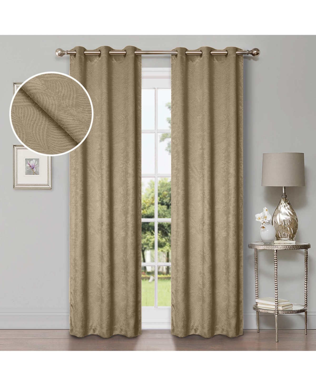 Click here for Superior Wave Geometric Washable Room Darkening Bl... prices