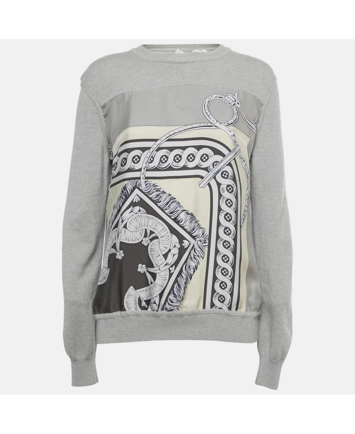 Click here for Pre-Owned Hermes Womens Print Silk And Cashmere Cr... prices