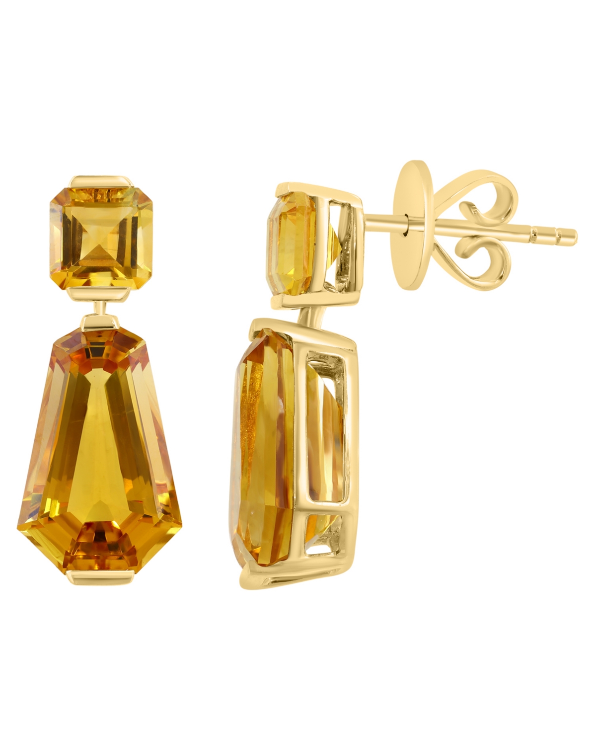 Click here for Effy Collection Citrine (7-1/3 ct. t.w.) Drop Earr... prices