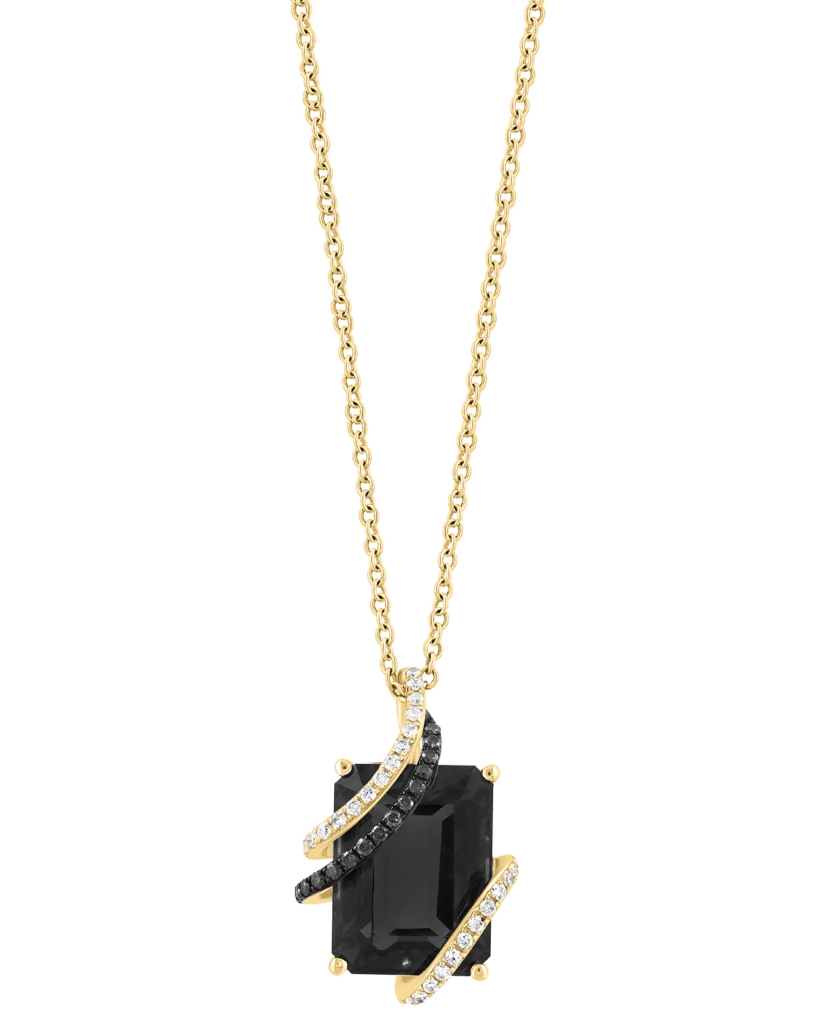 Click here for Effy Collection Onyx  White Diamond (1/10 ct. t.w.... prices