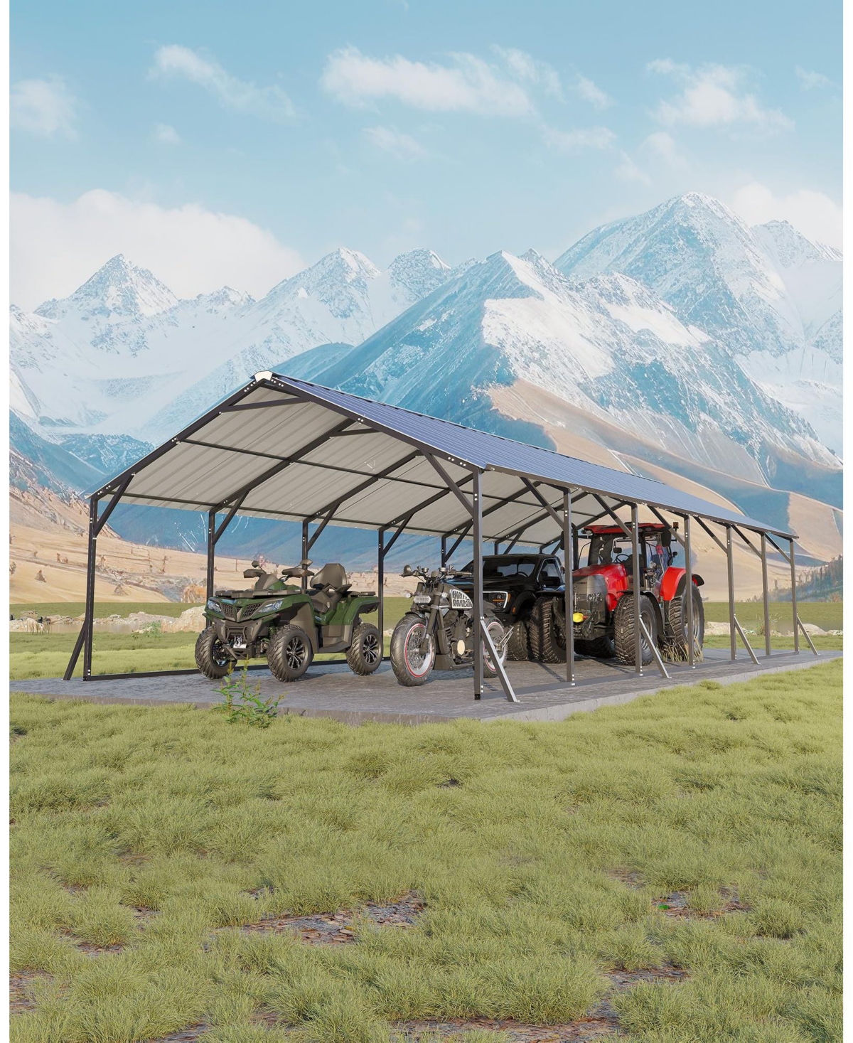 Click here for gaomon Heavy Duty Steel Metal Carport Outdoor Stor... prices