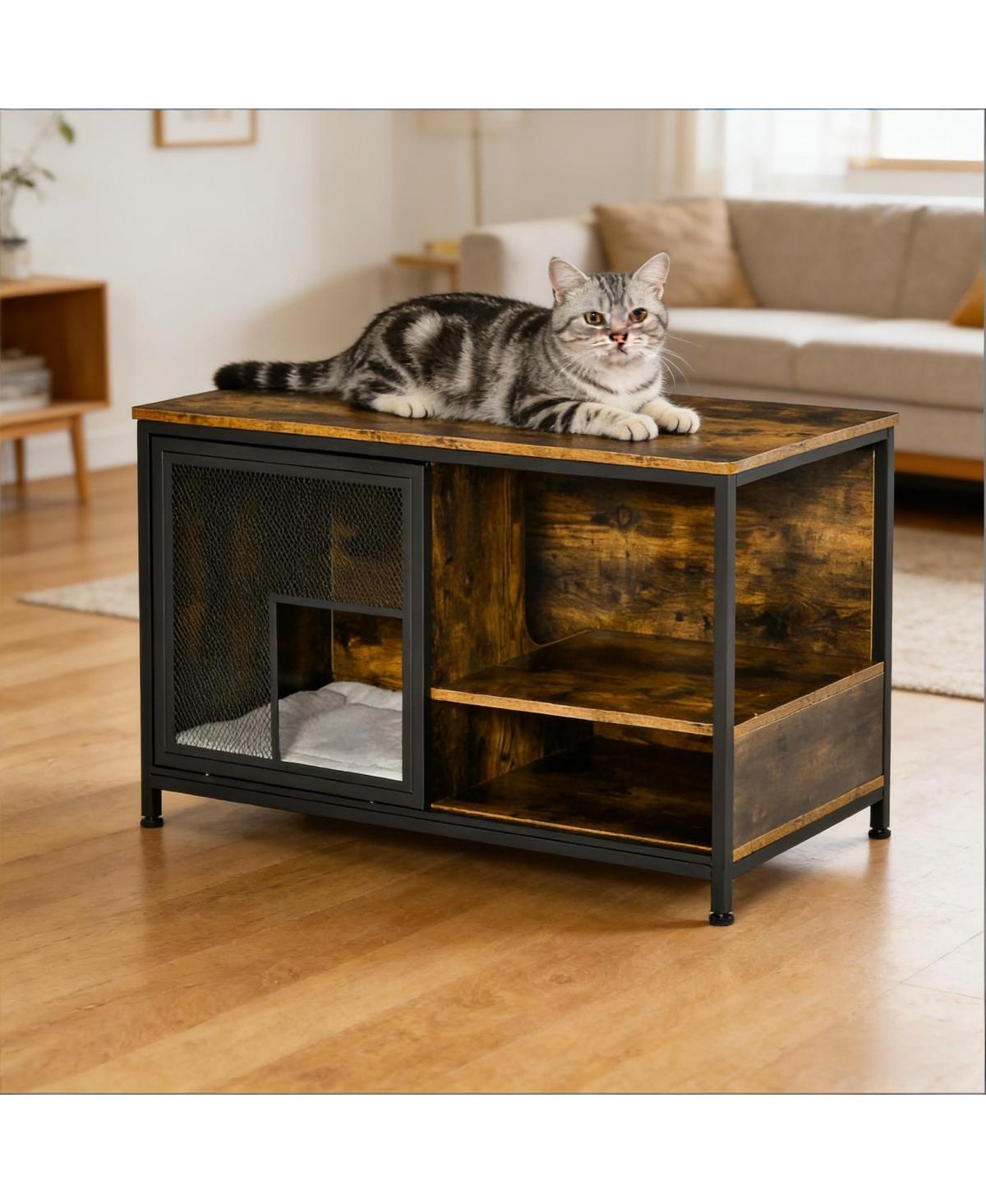 Click here for 6thdruple Modern Cat House End Table  Pet Furnitur... prices