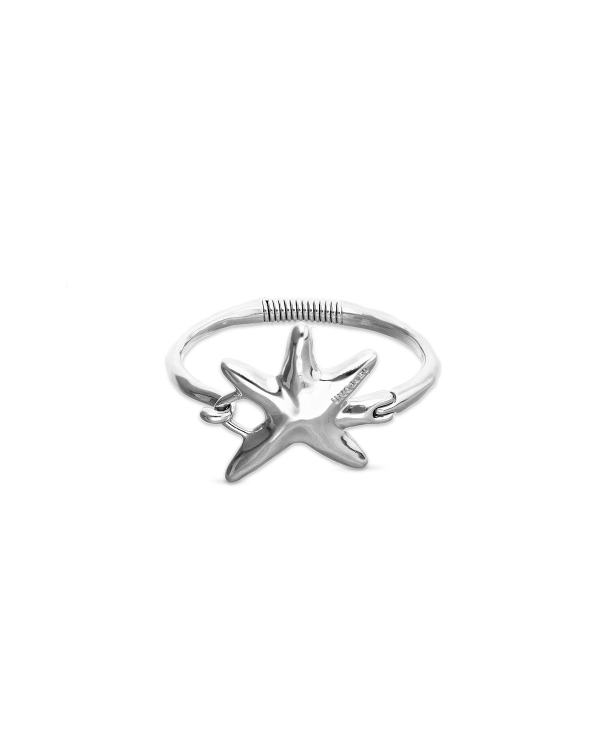 Click here for UNOde50 Silver-Tone Rigid Star Bangle Bracelet prices