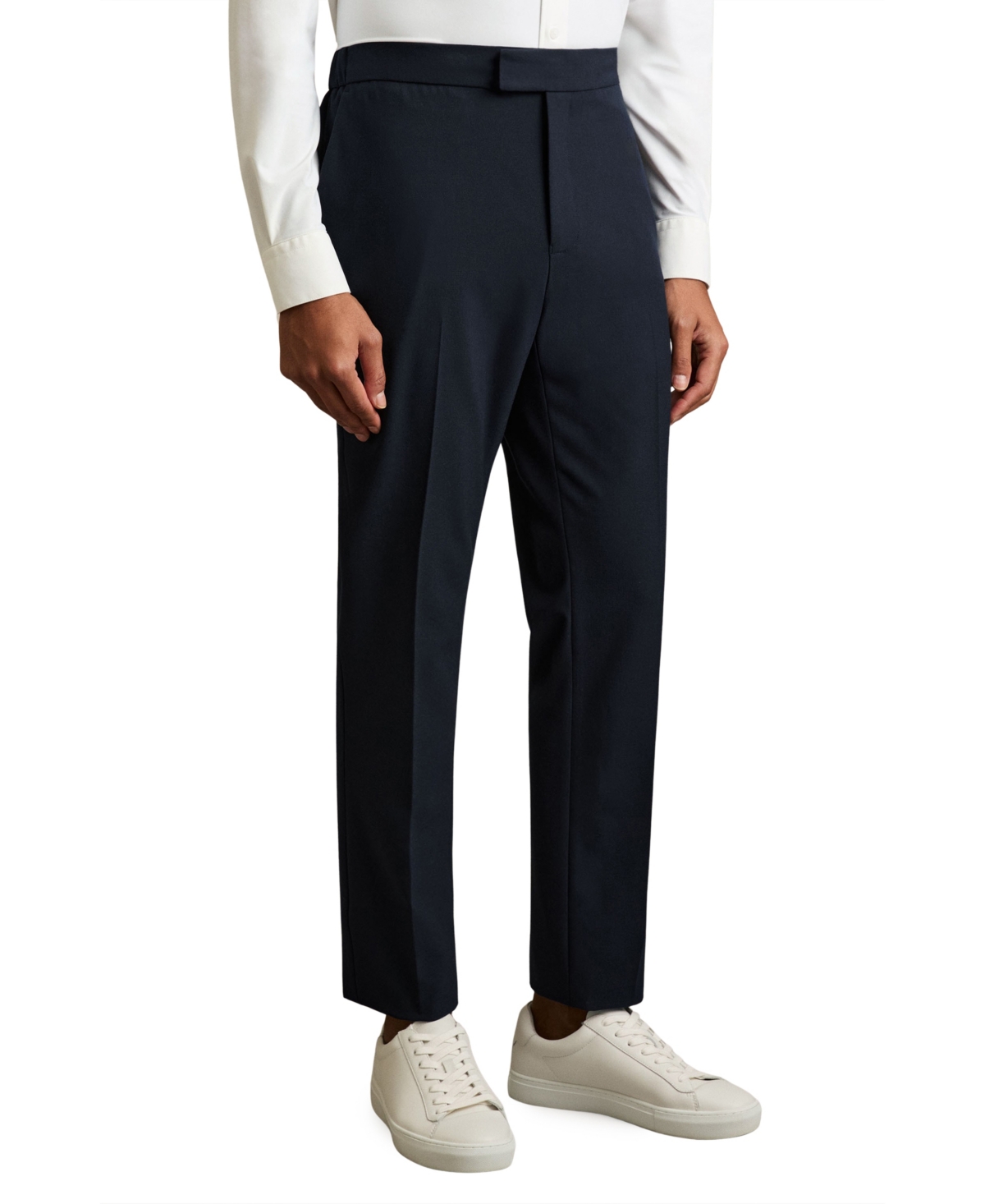 Click here for Reiss Mens Found Drawcord Waist Slim Pants - Navy prices
