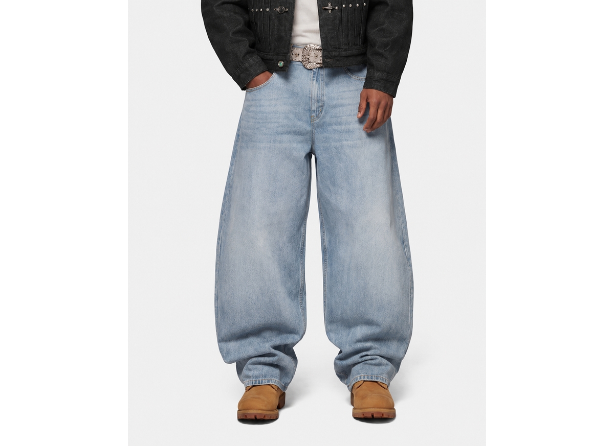 Click here for Aelfric Eden Mens Inverted Graphic Baggy Barrel Je... prices