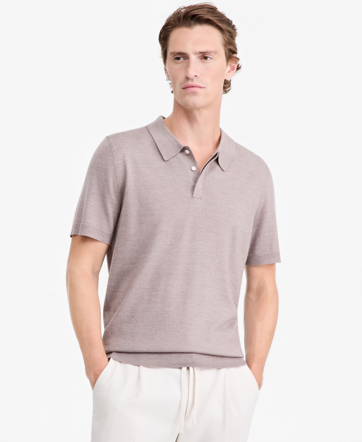 Click here for Alfani Mens Merino Wool-Blend Regular-Fit Polo Shi... prices
