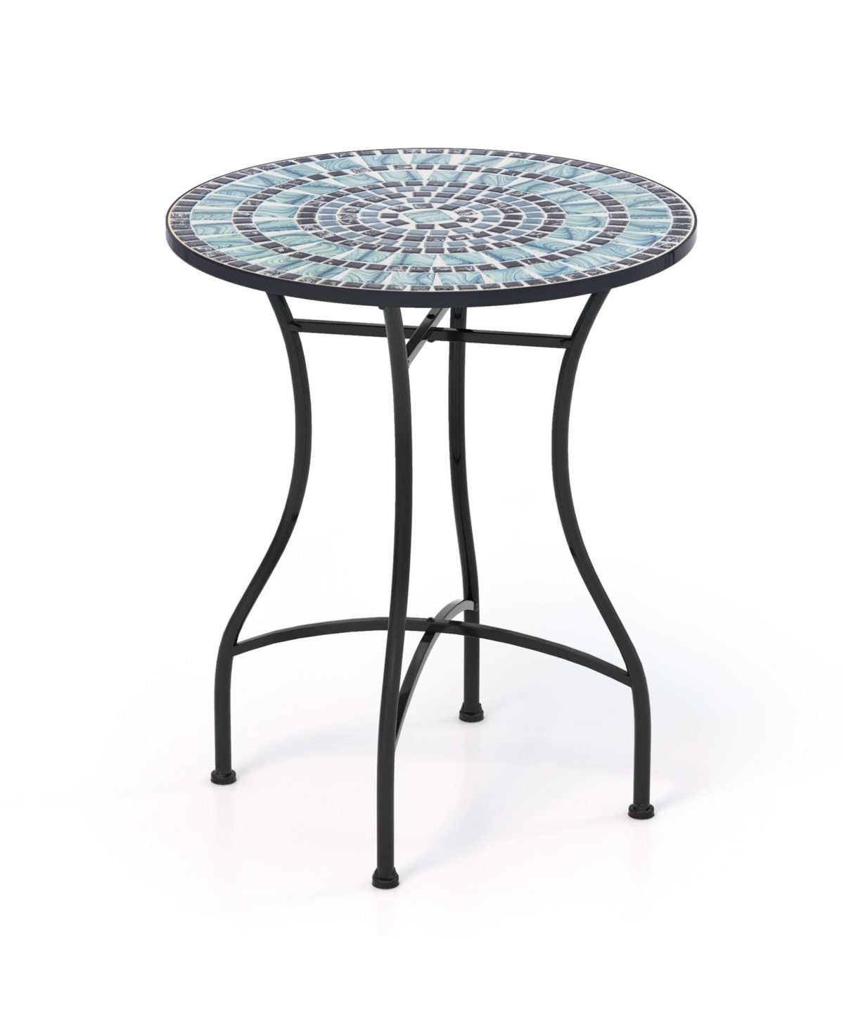 Click here for Sugift 24 in Round Patio Bistro Table with Ceramic... prices