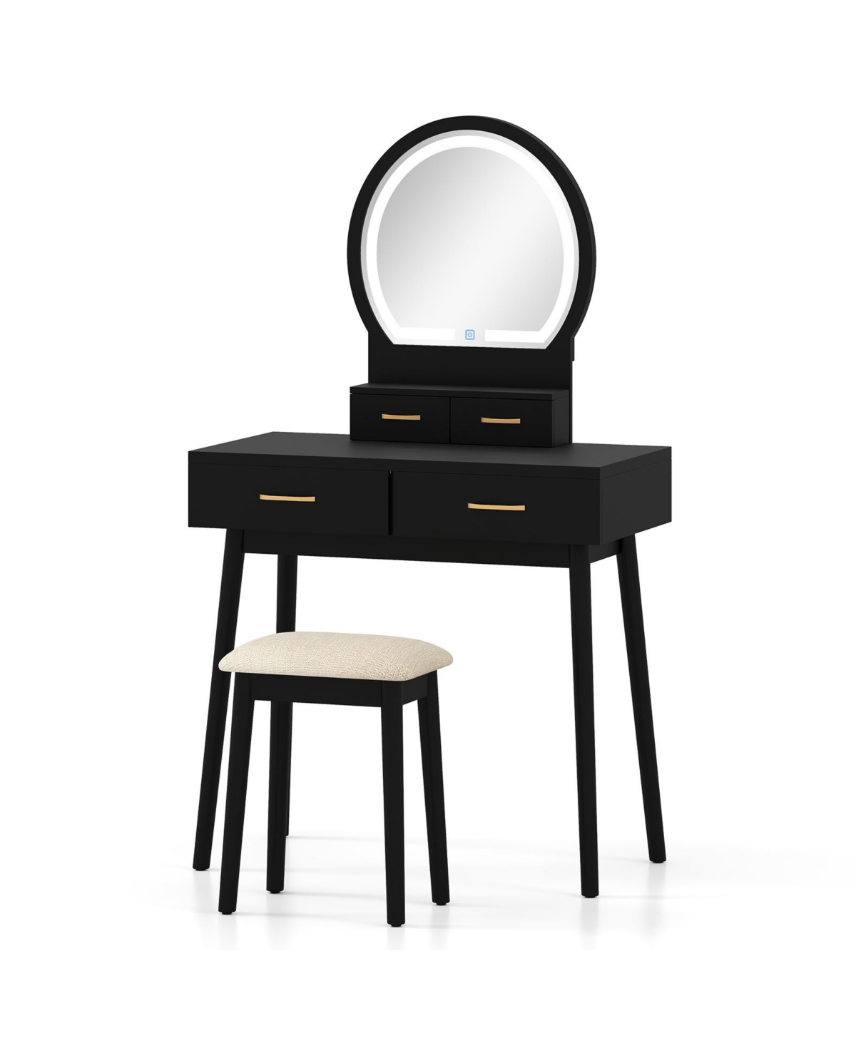 Click here for Slickblue Small Dressing Table Set with Led Lighte... prices