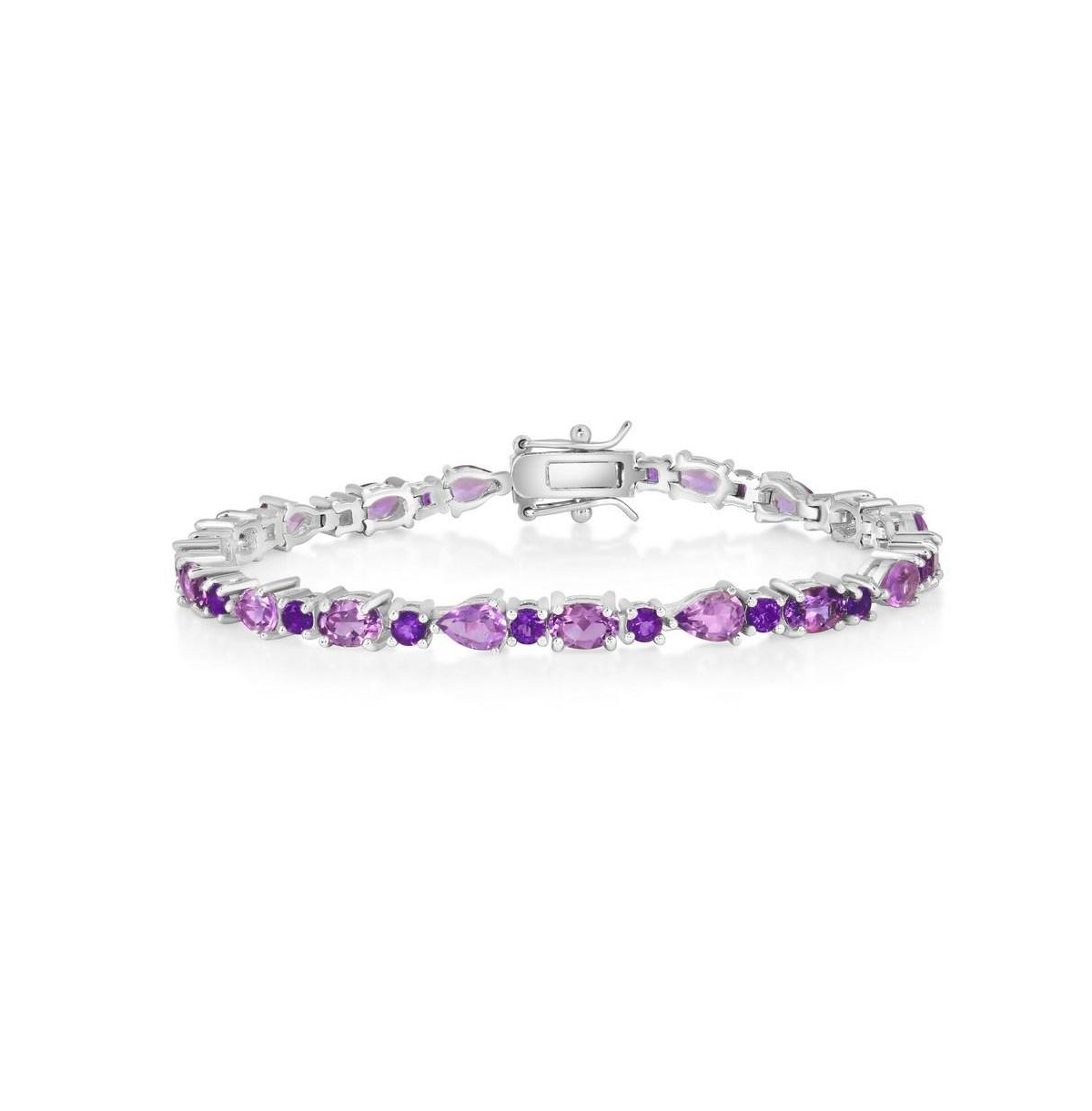 Click here for Simona Sterling Silver  Multi-Shaped Gem Bracelet... prices