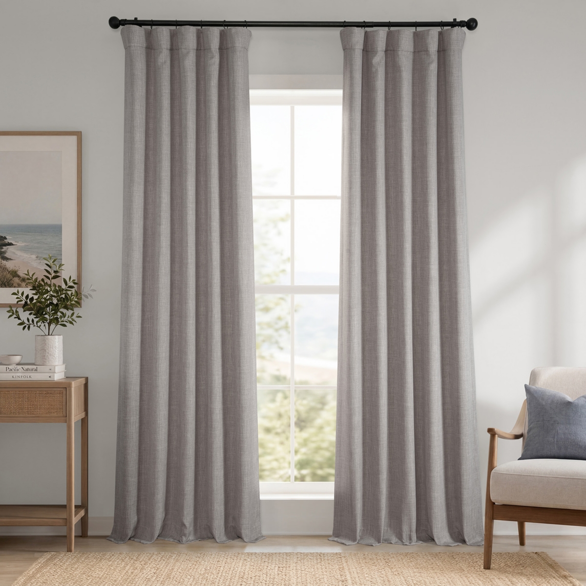 Click here for Half Price Drapes Textured Faux Linen Room Darkeni... prices