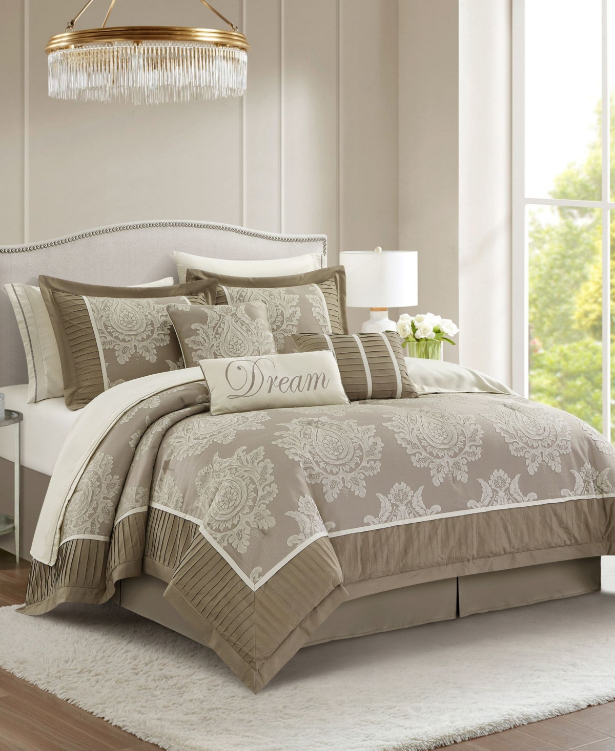 Click here for Stratford Park Therese Damask 15-Piece Comforter S... prices