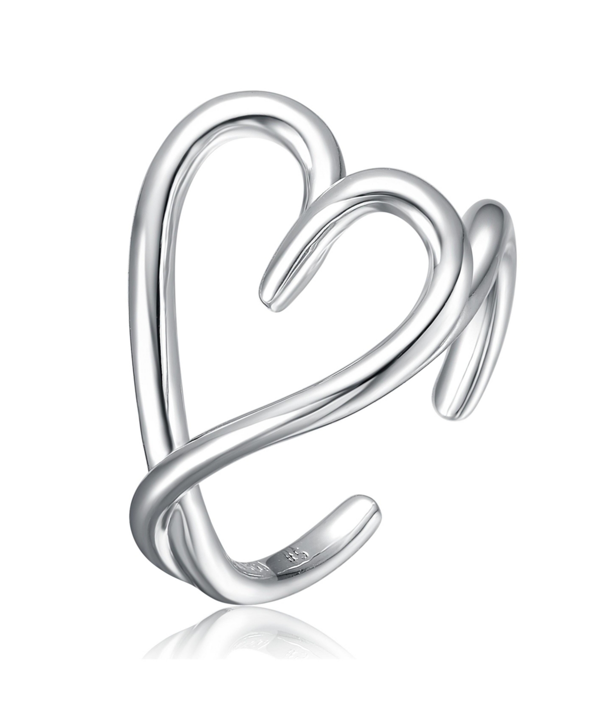 Click here for Rachel Glauber Elegant White Gold Plated Heart Des... prices