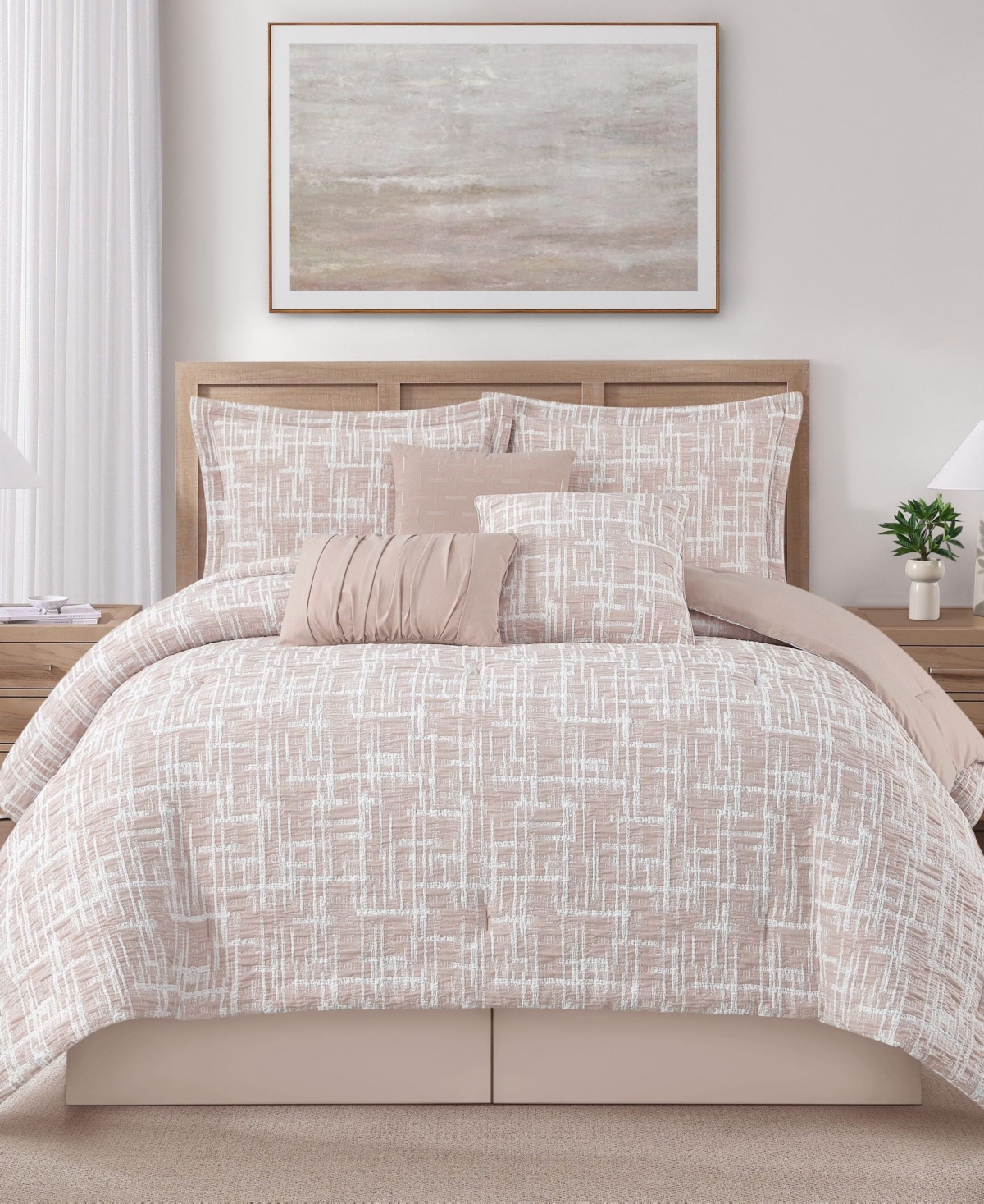 Click here for Stratford Park Yllena Geometric 7-Piece Comforter... prices