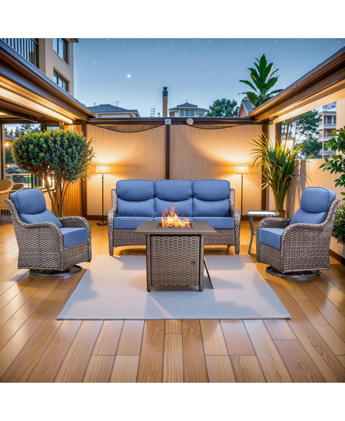 Click here for Pocassy Patio Furniture Set with 6-inch Thick Cush... prices