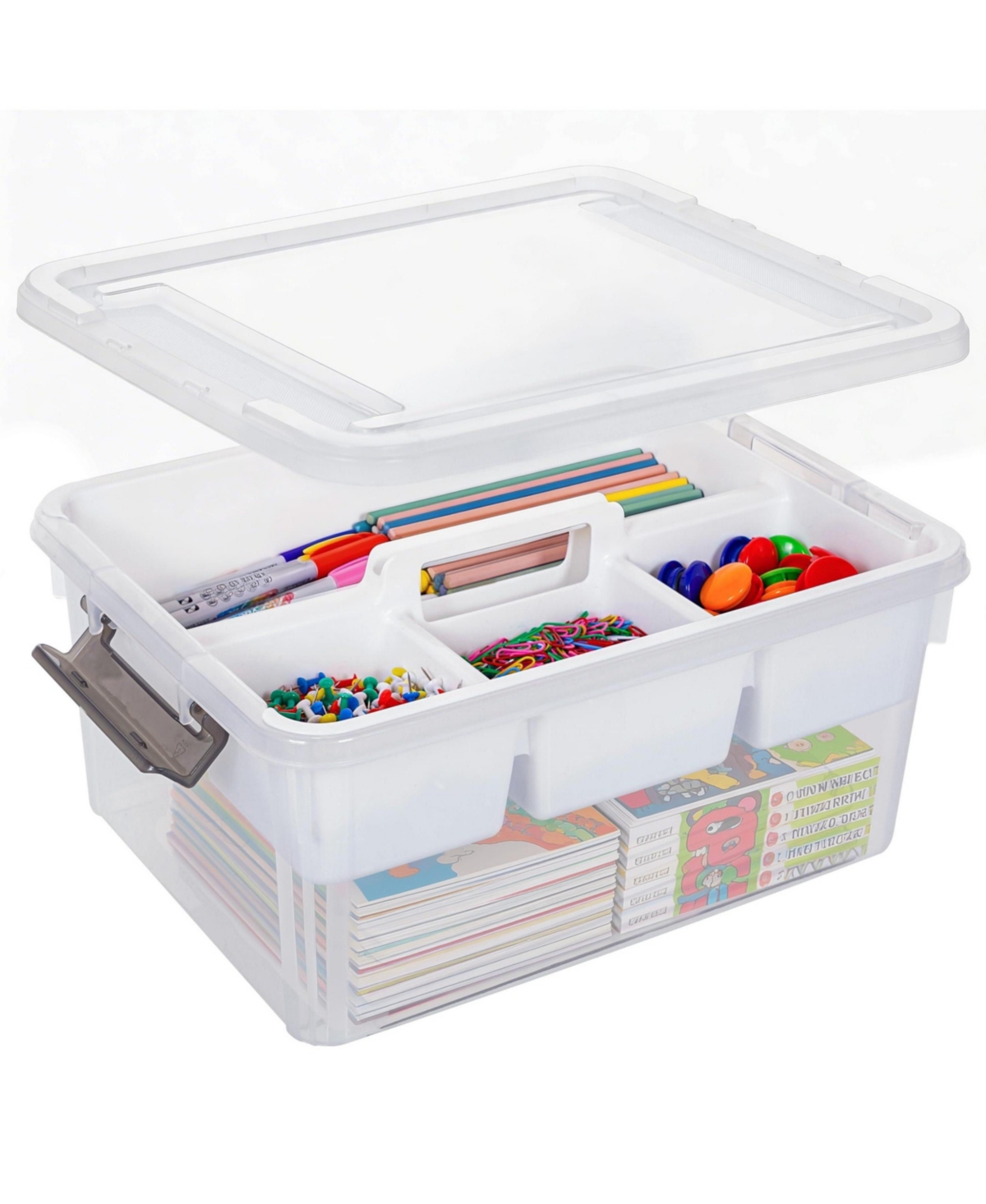 Click here for Xdovet Plastic Storage Box With Removable Tray Sta... prices
