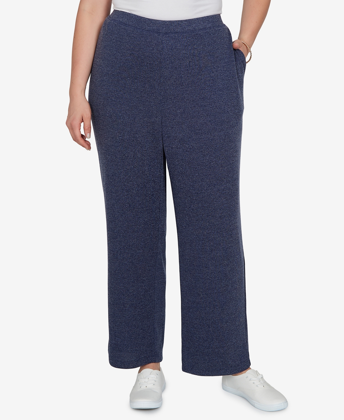 Click here for Alfred Dunner Plus Size Brushed Heather Pull-On Pa... prices