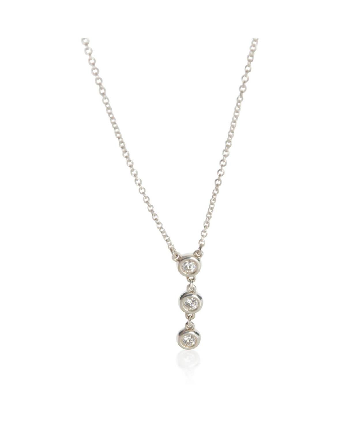 Click here for Pre-Owned Tiffany & Co Sterling Silver Diamond Els... prices