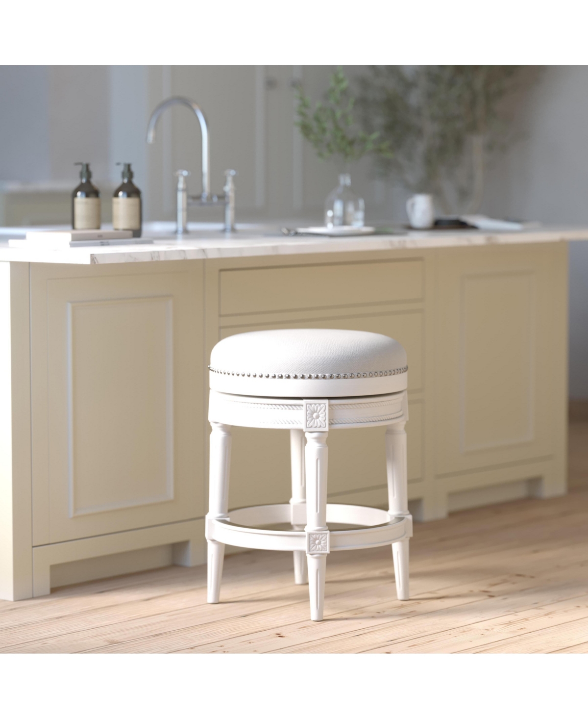 Click here for Clihome 1 Piece 26 Inch Swivel Counter Stool Backl... prices