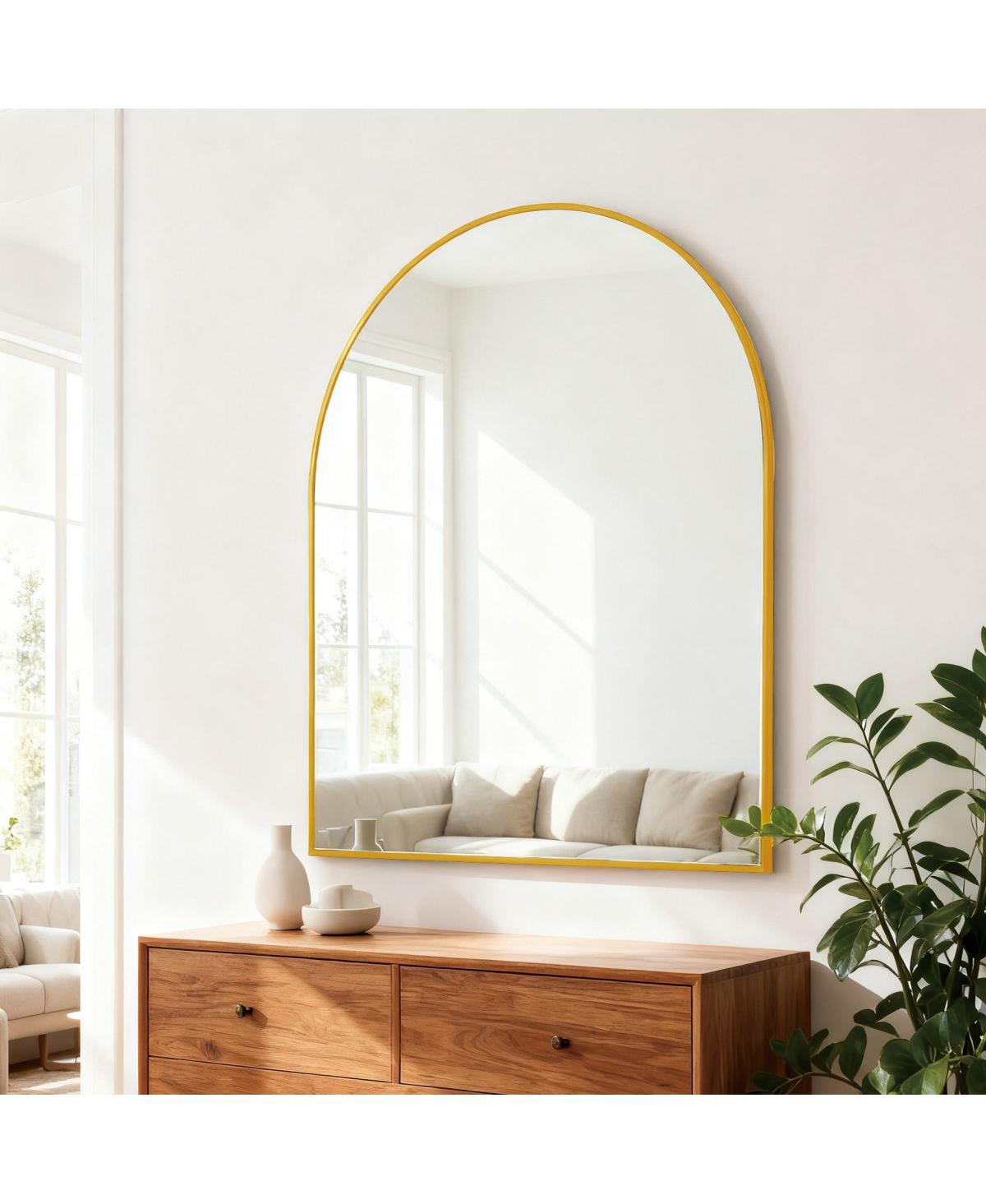 Click here for Laoties 30 x 36 Arched Metal Framed Wall Mounted V... prices
