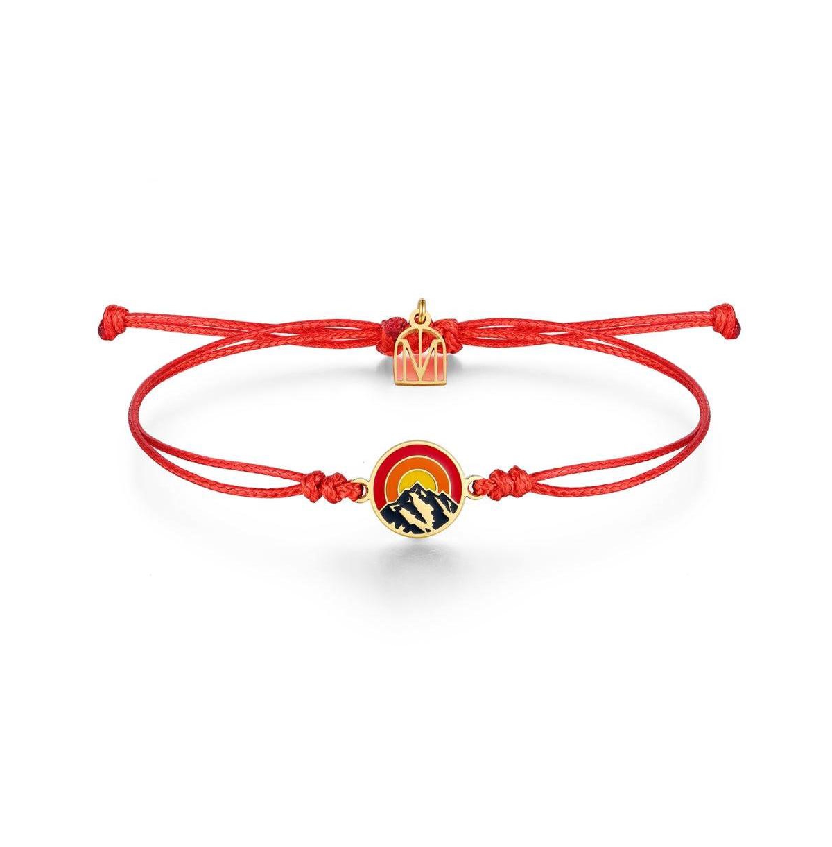 Click here for Mantra Mountain Do Hard Things Bracelet - Yellow g... prices