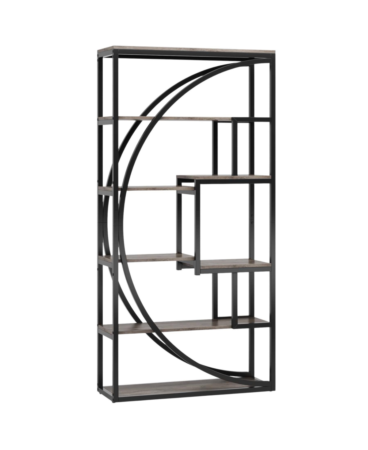 Click here for Slickblue 8-Tier Industrial Bookcase for Home or O... prices