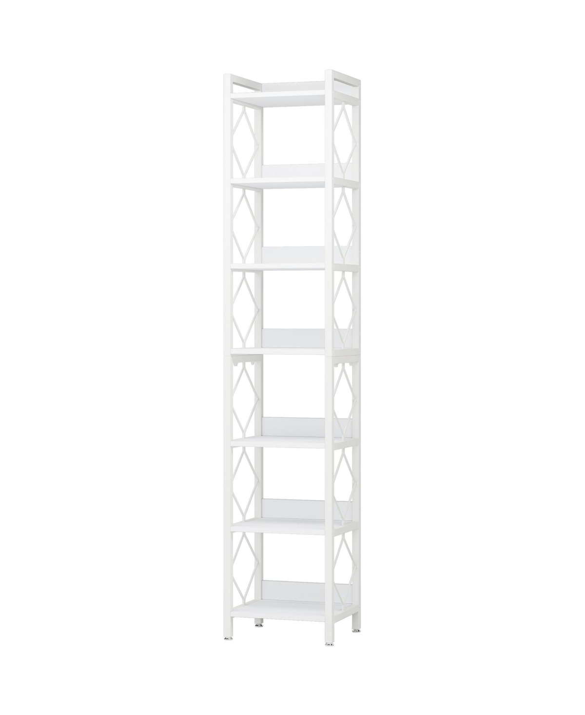 Click here for Slickblue Corner Bookcase with 7-Tier Storage for... prices