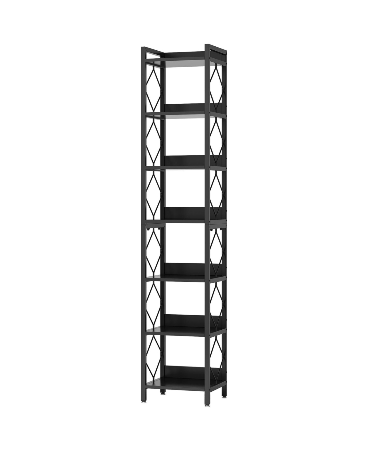Click here for Slickblue Corner Bookcase with 7-Tier Storage for... prices