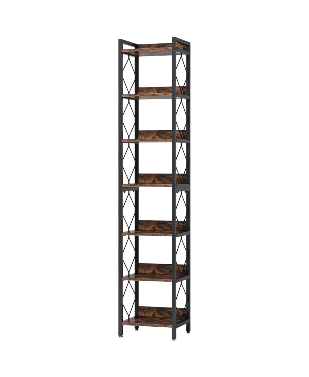 Click here for Slickblue Corner Bookcase with 7-Tier Storage for... prices